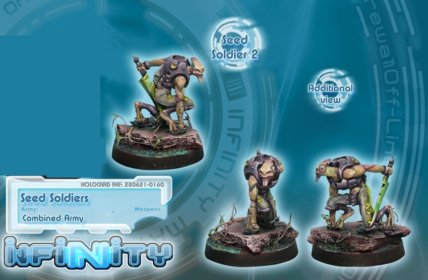Infinity Seed Soldiers (Combi Rifle) Combined Army Corvus Belli NEW IN ...