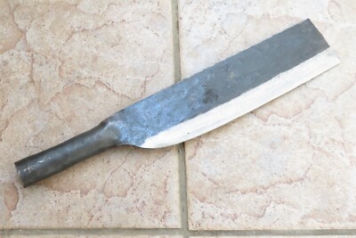 Crude - 9 Inch Steel Handle Narrow Carbon Steel Cleaver | eBay