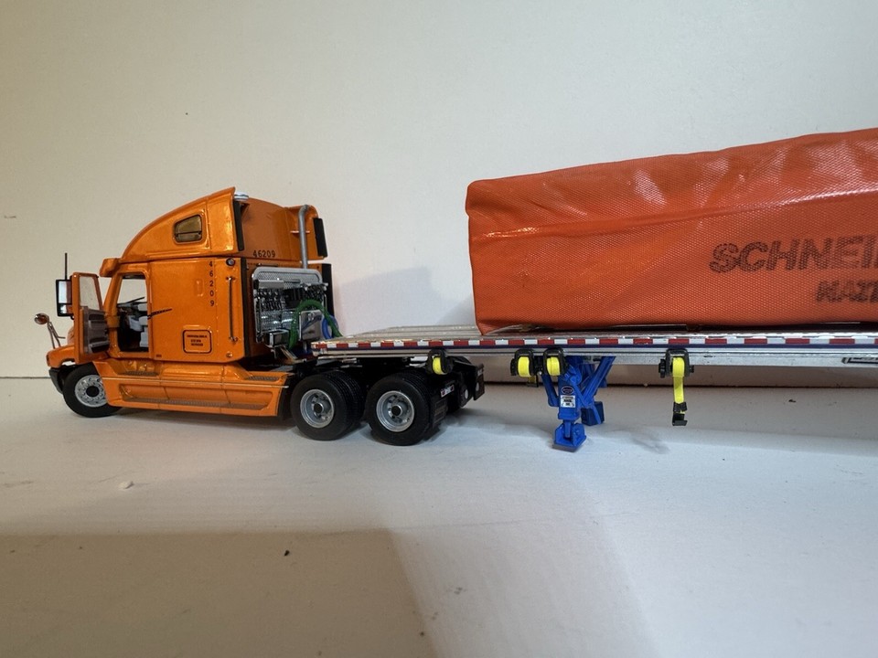 Sword 1,50 Truck Schneider W/flatbed Tlr W/ tarped load | eBay