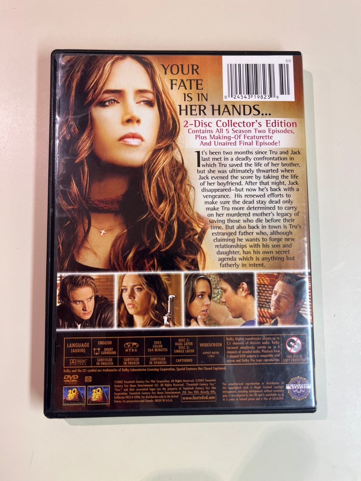 Tru Calling Season 2 DVD + Insert, 2-Discs, Eliza Dushku, Jason ...