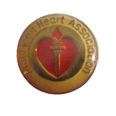 American Heart Association Lapel Pin Heart and Torch Logo | eBay