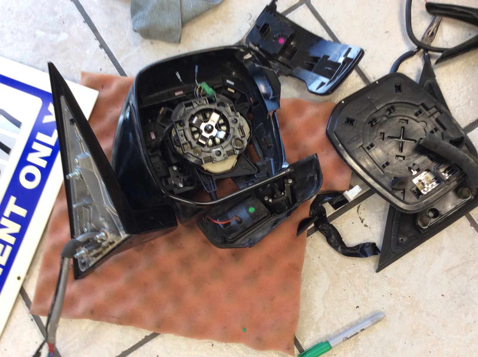 2017 2018 2019 2020 2021 2022 NISSAN ARMADA Mirror FOLDING motor repair ...