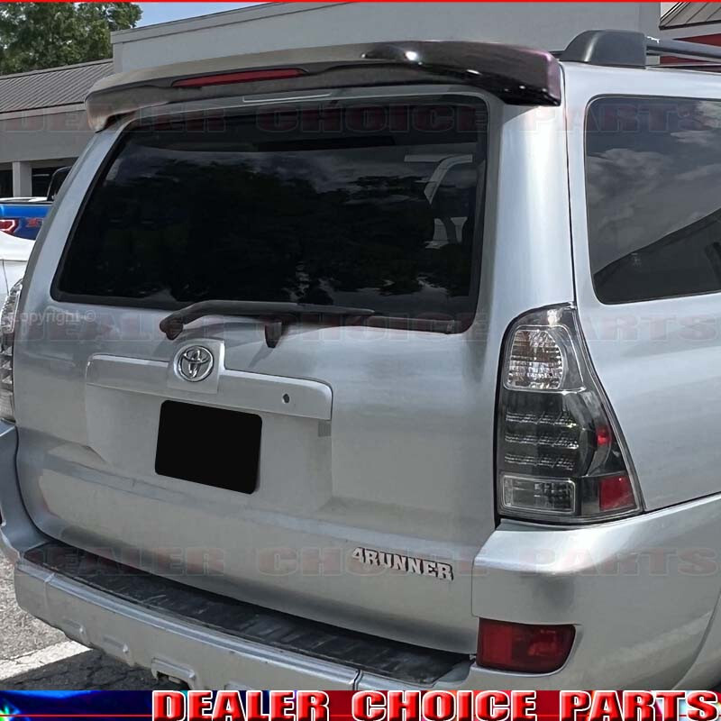 GLOSS BLACK Upper Roof Liftgate Spoiler Wing w/LED For 2003-2009 Toyota ...