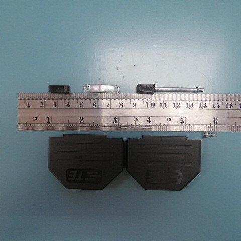 TE 2-1991253-5 Qty of 4 per Lot 25 Position Hinged Backshell Connector ...