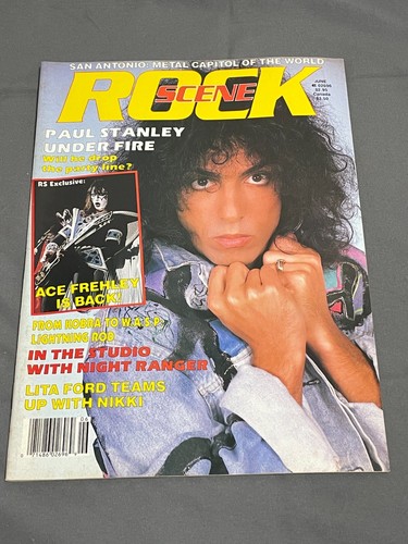 June 1987 ROCK SCENE Magazine PAUL STANLEY KISS Lita Ford NIGHT RANGER ...