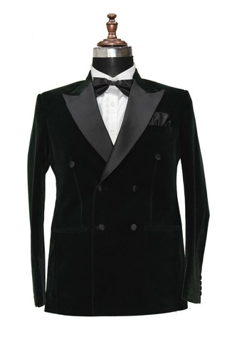 Men Green Smoking Jackets Elegant Luxury Designer Dinner Party Wear ...