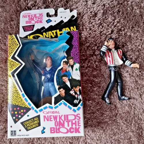 Two 1990 Hasbro New Kids on the Block Action Figures - Jonathan and ...