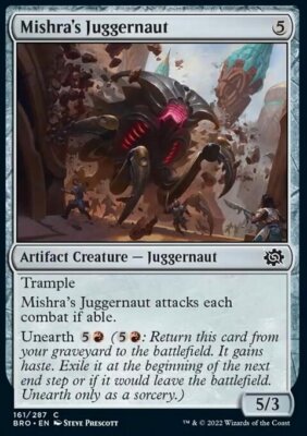 MTG Magic the Gathering Mishra's Juggernaut (161/416) The Brothers' War ...