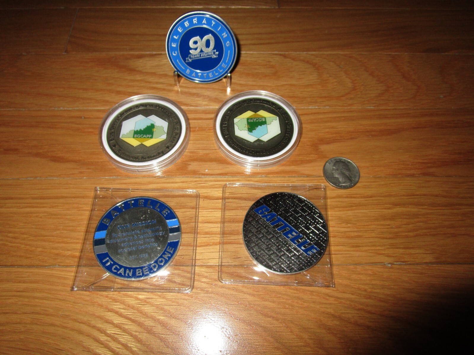 5PCS Battelle Bluegrass Chemical Agent Destruction Plant Coin ...
