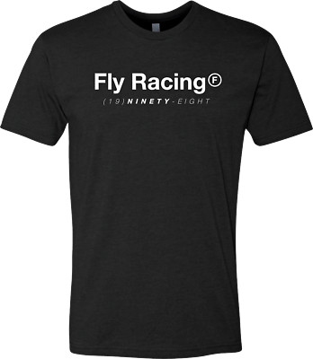 FLY RACING Fly Trademark Tee Black Large 354-0313L | eBay