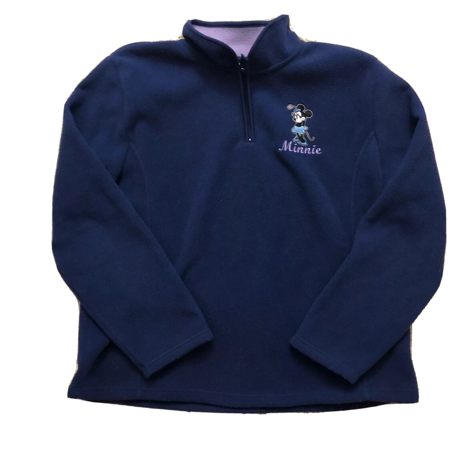 Disney Exclusive Minnie Mouse Purple Fleece 1/4 Zip S… - Gem