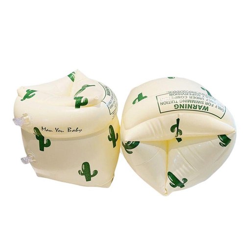 1Pair Arm Float Ring Double Air Bag Inflatable Arm Sleeve (Orange ...