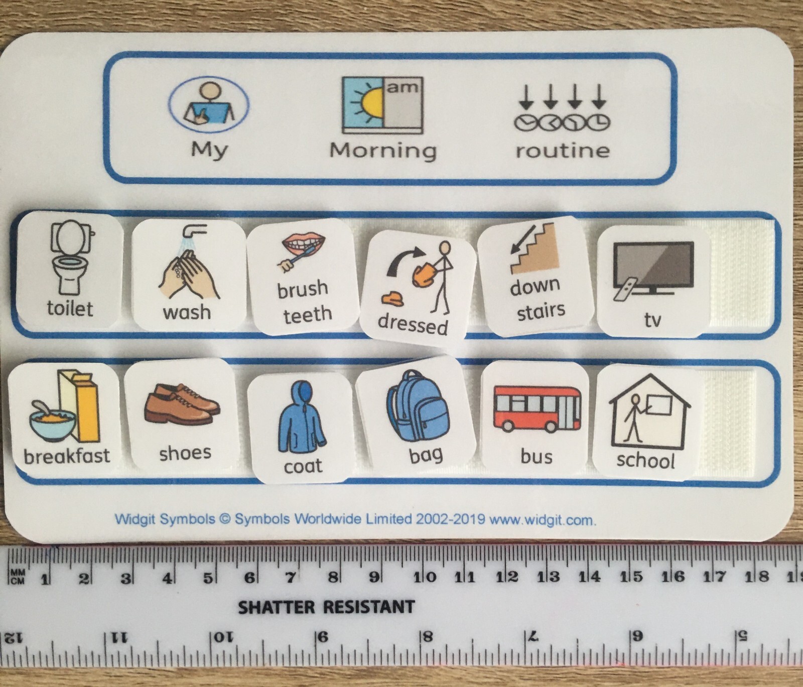My morning routine visual board & 18 symbols ASD/ADHD/SEN/Autism ...