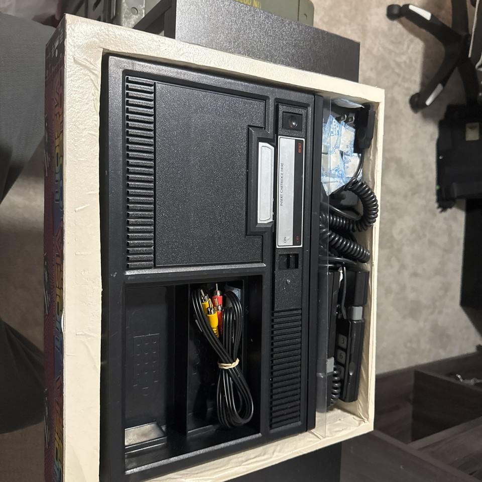 Vintage ColecoVision Game Console with Controllers in custom made box ...