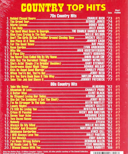 Country Top 40 Hits 70's -80's, NEW! 2 CDS Dolly Parton, Alabama, Vince ...