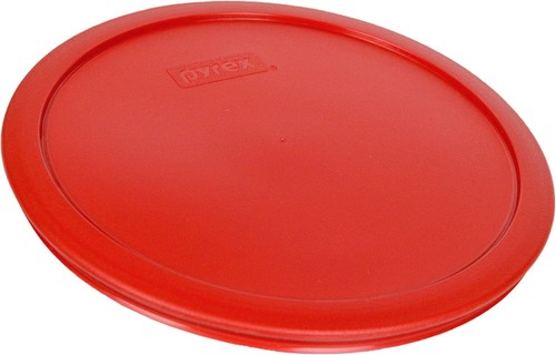Pyrex 7403-PC Red Sculptured Mixing Bowl Plastic Lid, Made in USA 10 ...