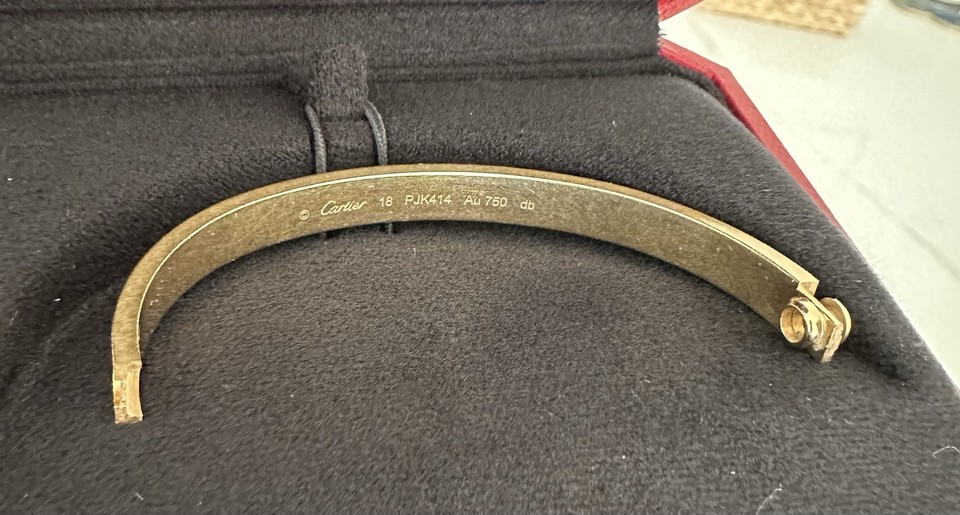 Cartier Love Bracelet Medium 18k Gold Au750 | eBay