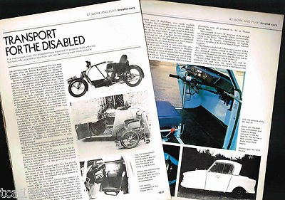 DISABLED/INVALID Cars/Vehicles History Article / Photos | eBay