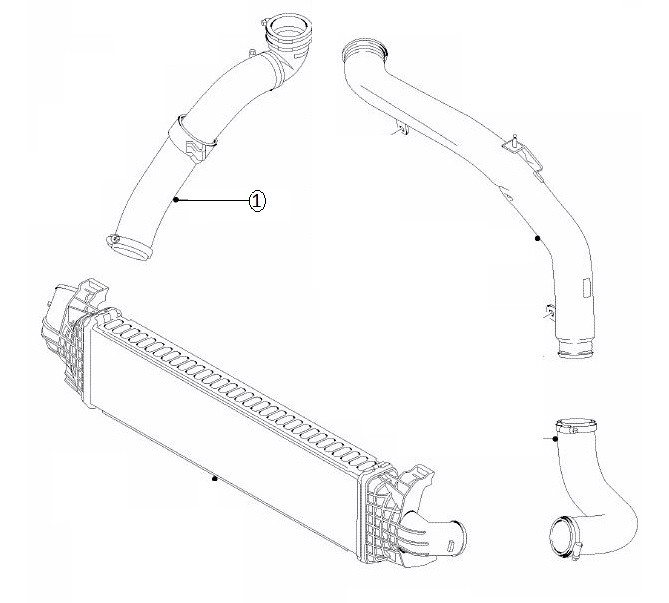 1496240 Manicotto Turbo Intercooler Originale Ford Focus II C-Max 1.6 ...