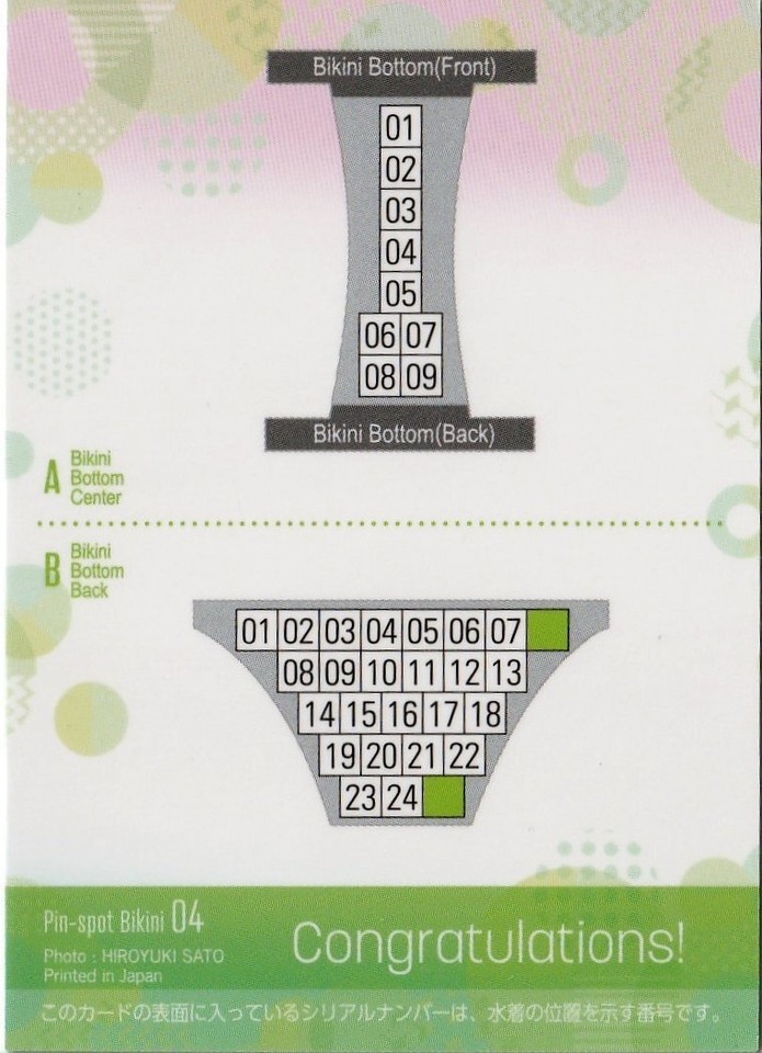 Small Shiri Limited To 9 Pieces Jun Amaki 7/9 Pinspo Bikini Card 04 ...