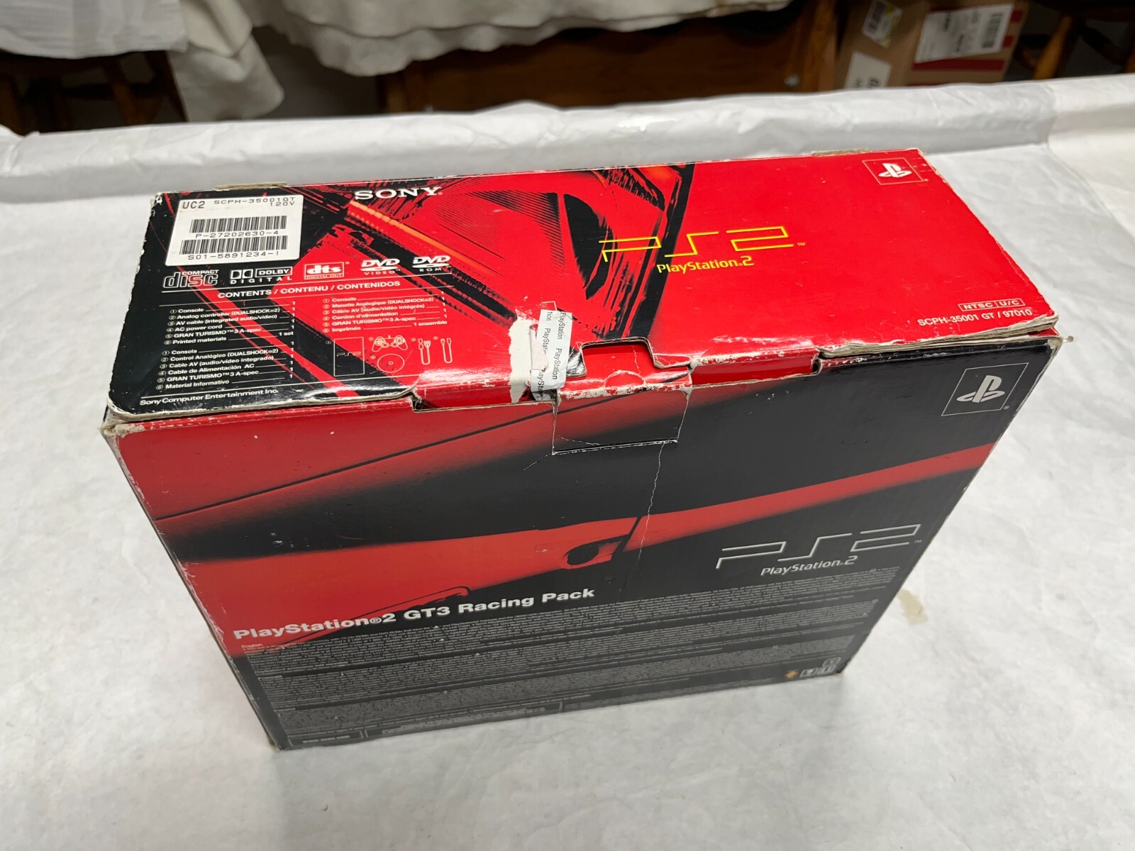 OEM Sony Playstation 2 PS2 Console System 35001 GT3 Racing Pack in ...