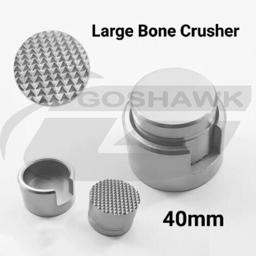 Large Bone Crusher Mill 40mm Dental Implant Stainless Steel Instruments ...