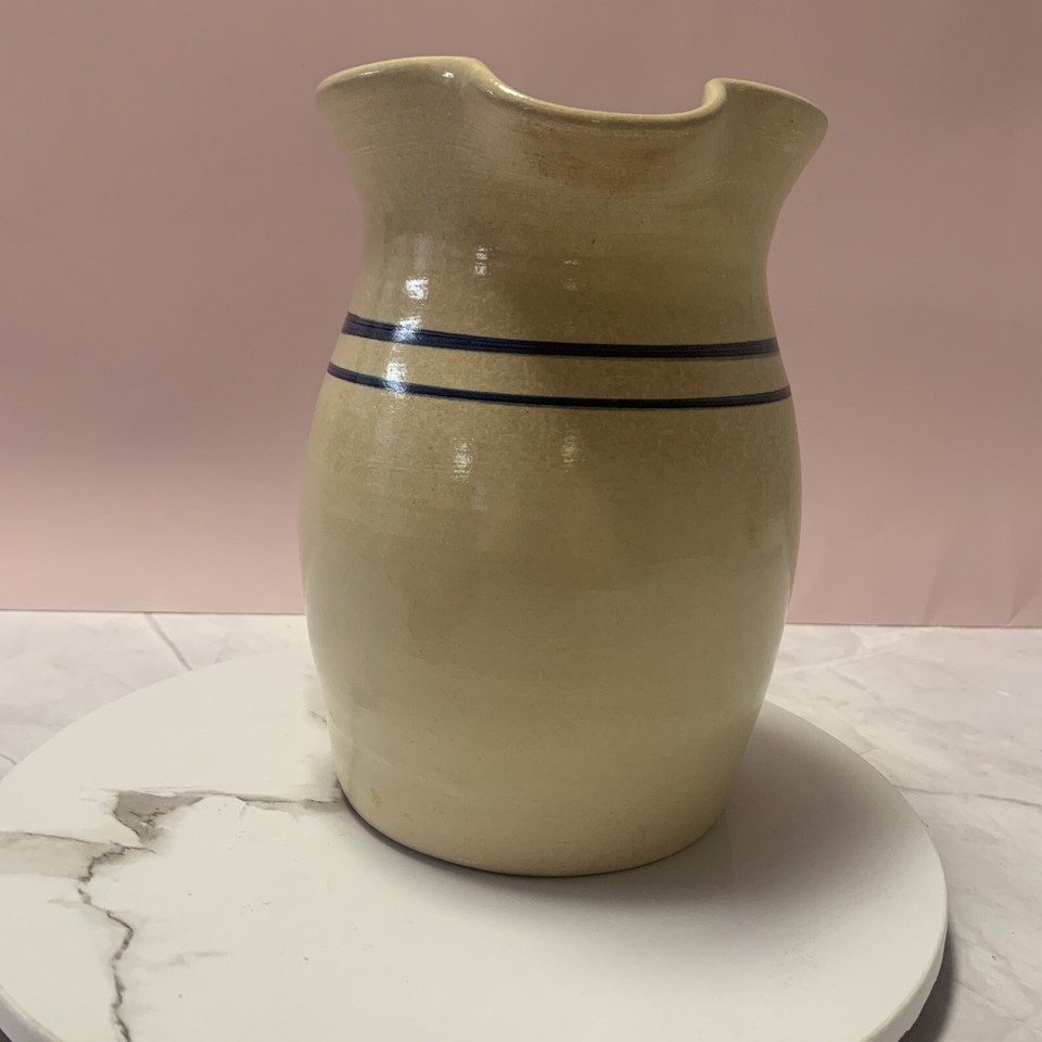Vtg Marshall Pottery Stoneware Pitcher Hand Turned- Signed By Herbert ...