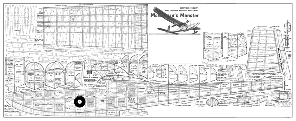 CUSTOM PRIVATEER PLAN to Build McGovern's 114" RC Amphibian Model ...
