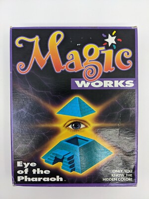🔥Vintage Milton Bradley Magic Works Eye Of The Pharaoh 1994 Magic Trick ...