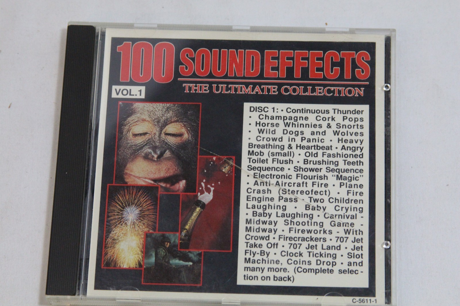 100 Sound Effects Vol 1 2 3 4 CD C-5611 Madacy inc. Sonic Boom Train ...