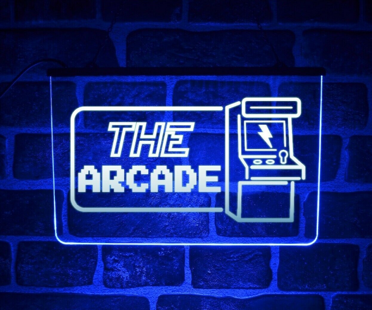 The Arcade LED Neon Light Sign | Game Room Hanging Display For Gaming ...
