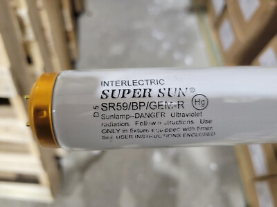 TANNING BED BULBS LAMPS FR 59 - 80 WATT BI-PIN SUPER SUN GEM 12 BULBS ...