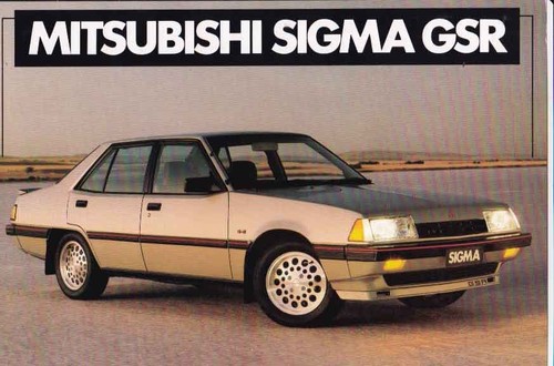 Two 1984 MITSUBISHI GK SIGMA Australian 2p Brochures - GSR & XL Like ...