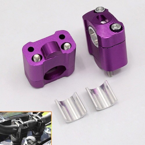Violet A Pair HandleBar Fat Bar Risers Mount Clamp 7/8" /28MM ...
