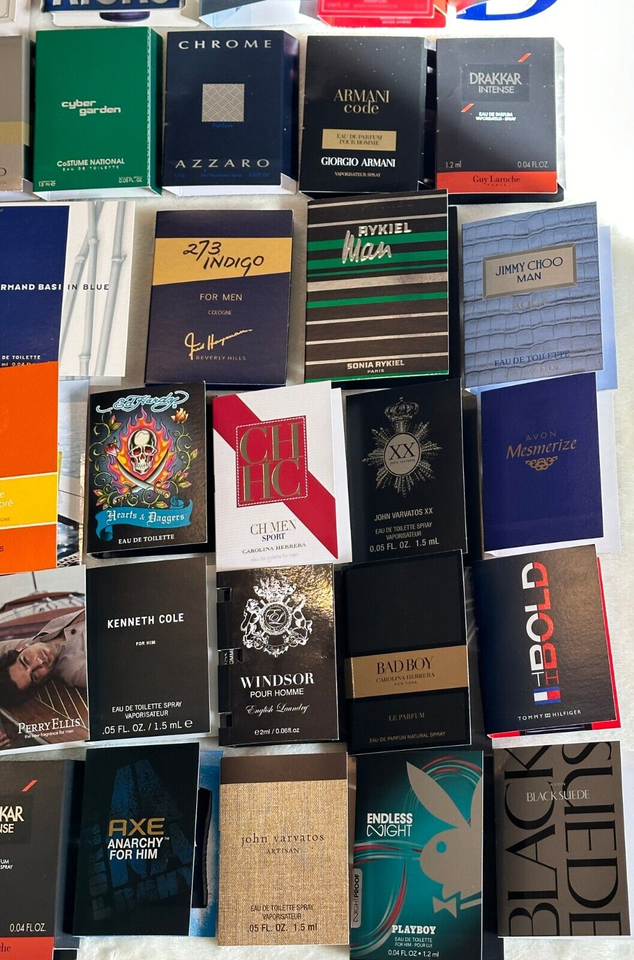 100 COLOGNE SAMPLES FOR MEN - UNIQUE, NO DUPES, GET EVERTHING PICTURED ...