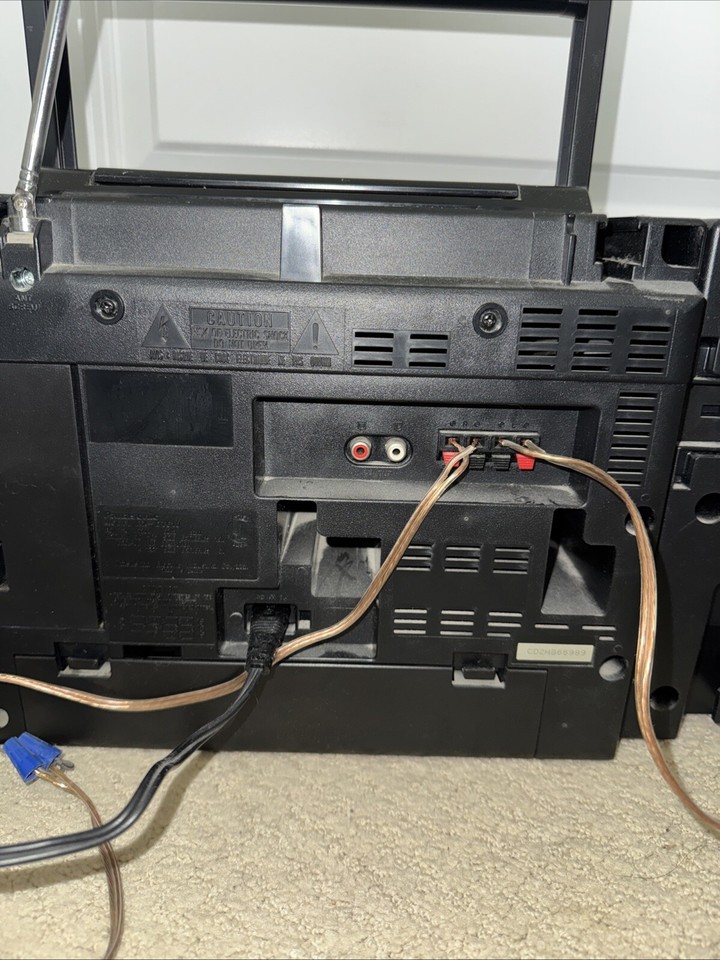 Panasonic RX-DT610 Portable Dual Tape Deck & CD System Detachable ...