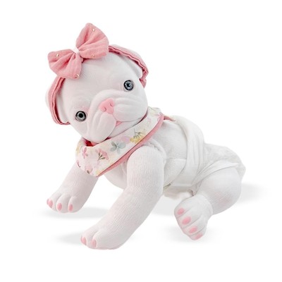 Fluffy Toy Berjuan Anireal White Dog 35 Cm Toy NEUF | eBay