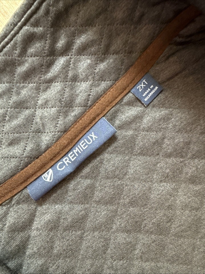 Daniel Cremieux Classics Quilted Full Zip Vest Gray 2XT Tall Man MSRP ...