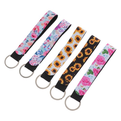 5pcs Colorful Wrist Straps Multifunctional Key Chain Key Hanging Straps ...