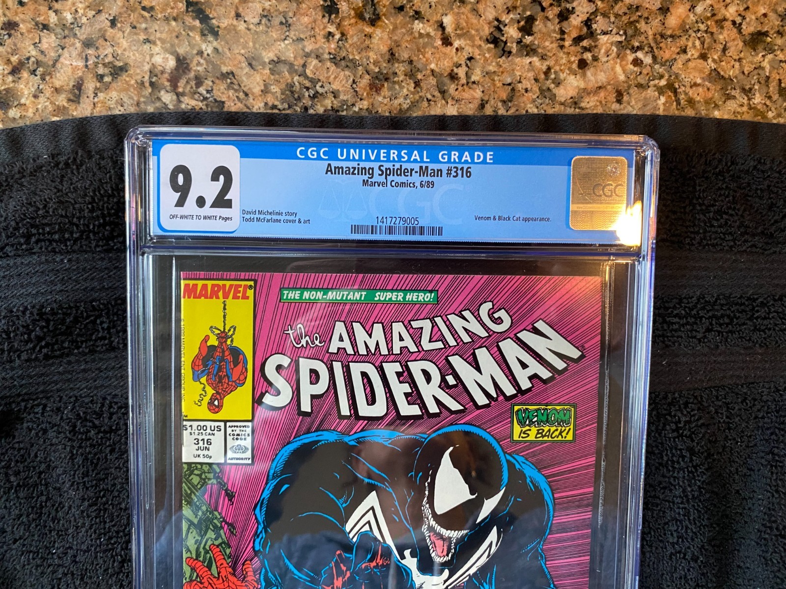 Amazing Spider-Man #316 Comic Book 9.2 CGC Marvel Comics 6/89 Venom ...