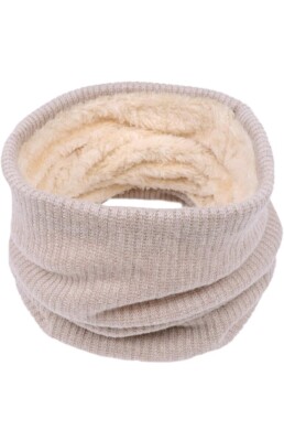 Chalier Infinity Scarf Winter Double-Layer Neck Warmer Knit Fleece ...