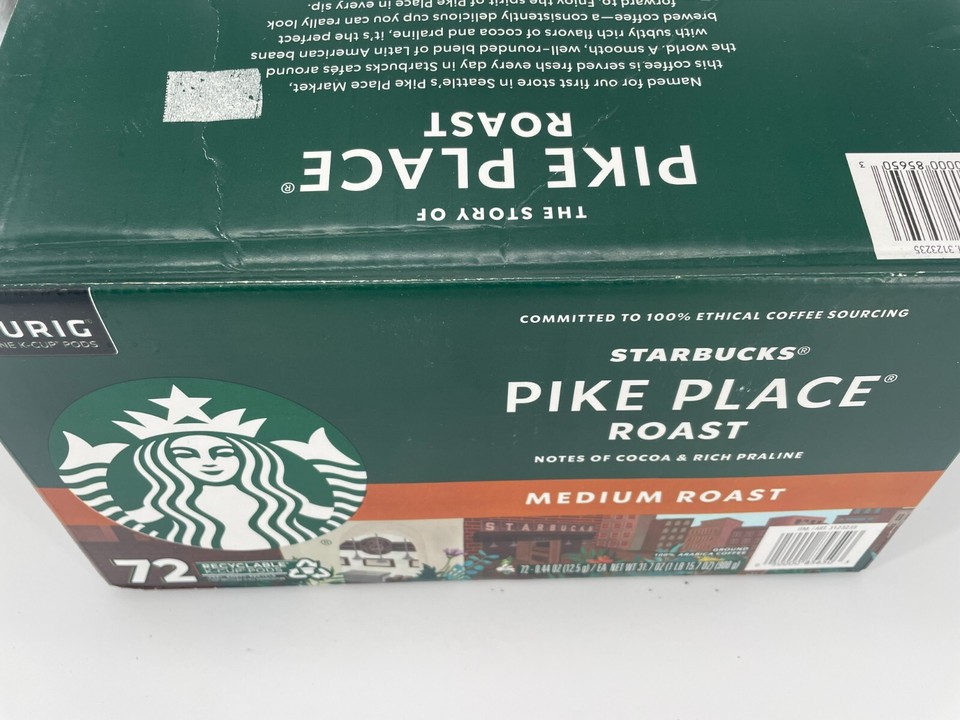 Starbucks Pike Place K-Cups, Medium Roast (72 ct.) - Free Shipping | eBay