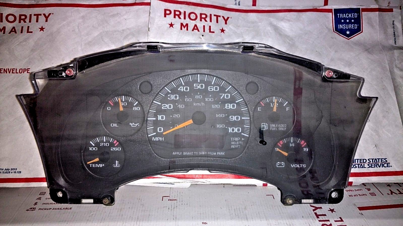 1996 1997 1998 Chevy Astro °16237315° Instrument Speedometer Cluster ...