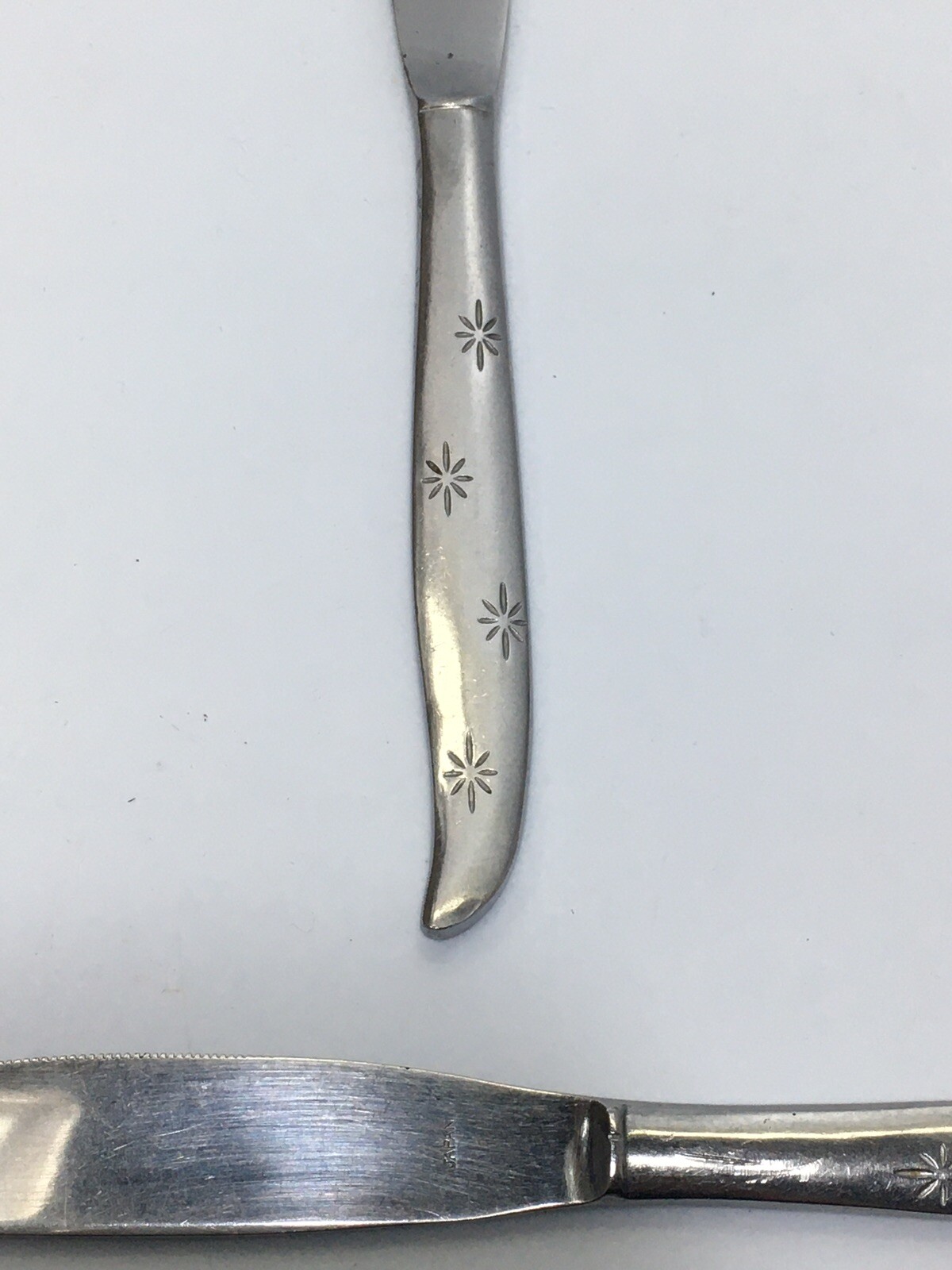 Starburst Flatware MCM Stars Atomic Vintage 50s Stainless Japan 4 ...
