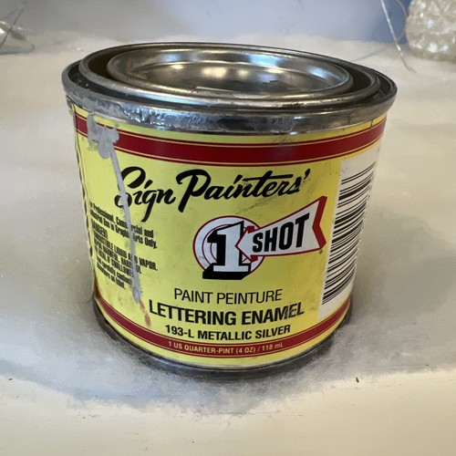 Sign painters 1 Shot - Paint Peinture- Lettering Enamel 193-L Silver 1/ ...
