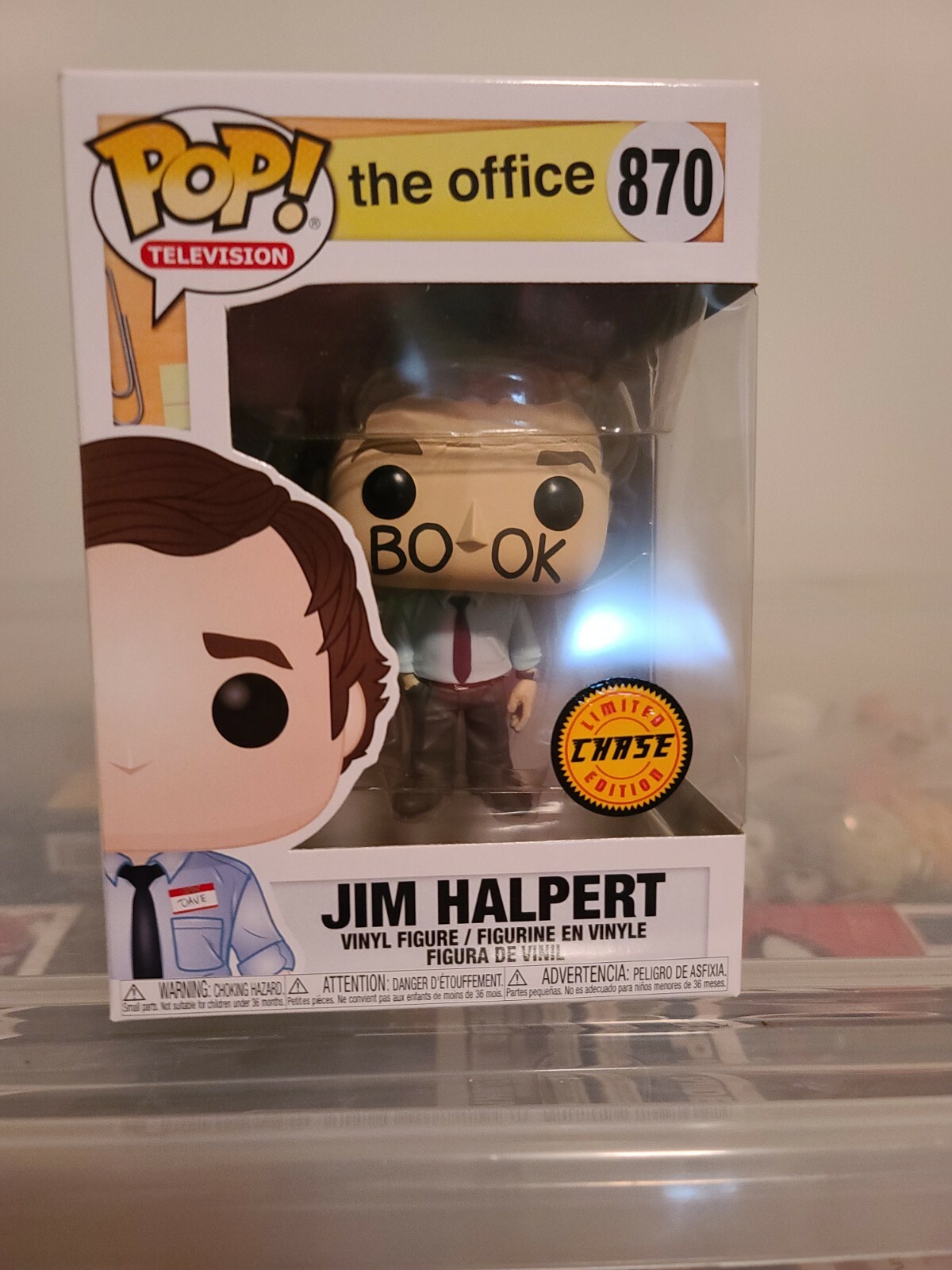 Funko Pop! The Office - Jim Halpert Book Face #870 Limited Chase ...
