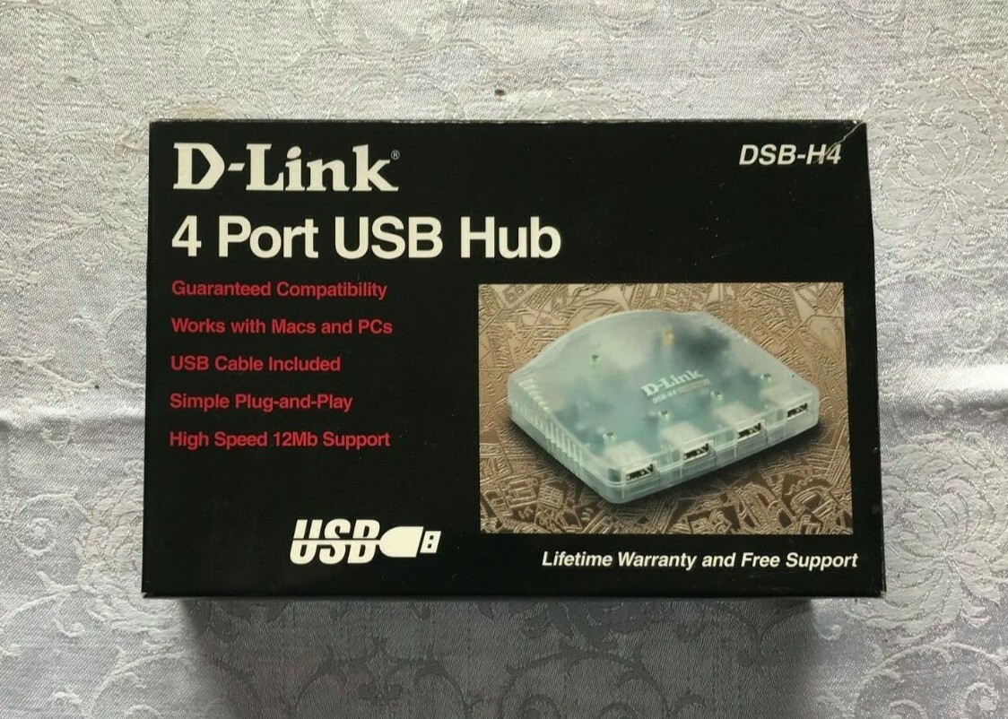 D-Link 4 Port USB Hub in box DSB-H4 | eBay
