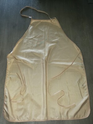 men women LIGHT TAN FULL COVER APRON GREAT FOR CRAFTING TOO! ONE SIZE ...