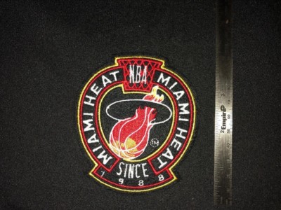 NEW Miami Heat Patch Vintage 3.5 x 3.25 inch Oval NBA * Extra patches ...