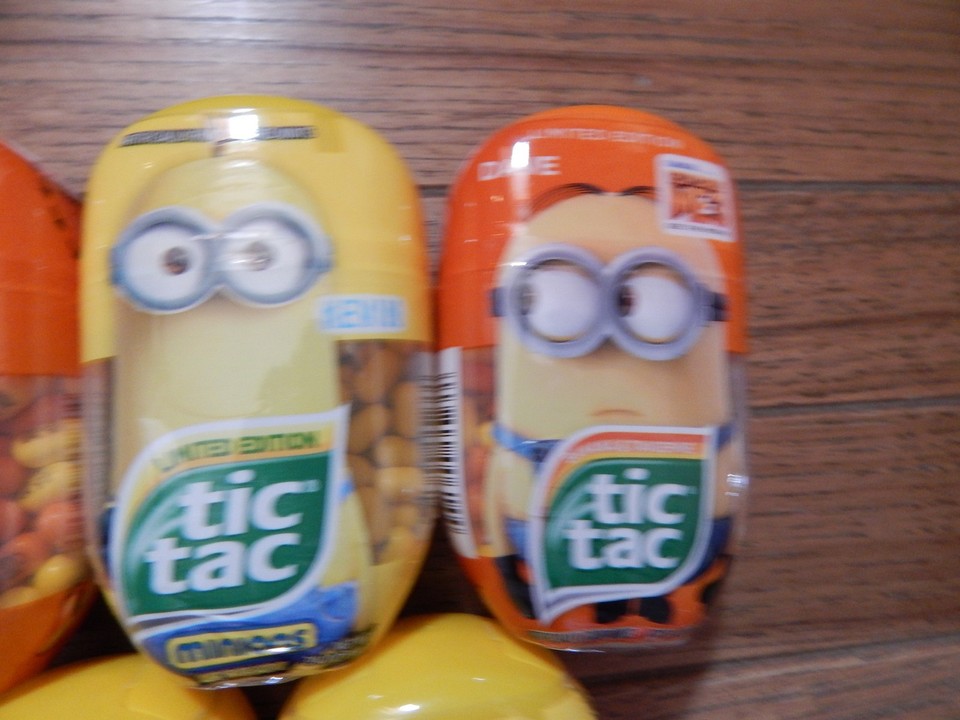 TIC TAC MINIONS limited edition Brand Kevin, Bob, Stuart Dave Carl New ...